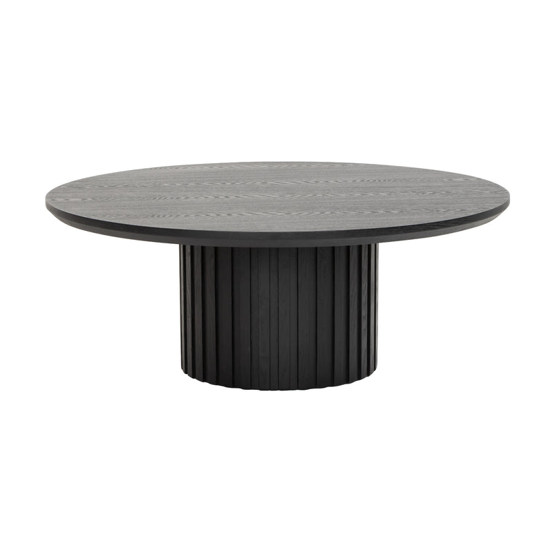 Hubert 90cm Round Coffee Table Black – Divano Furniture