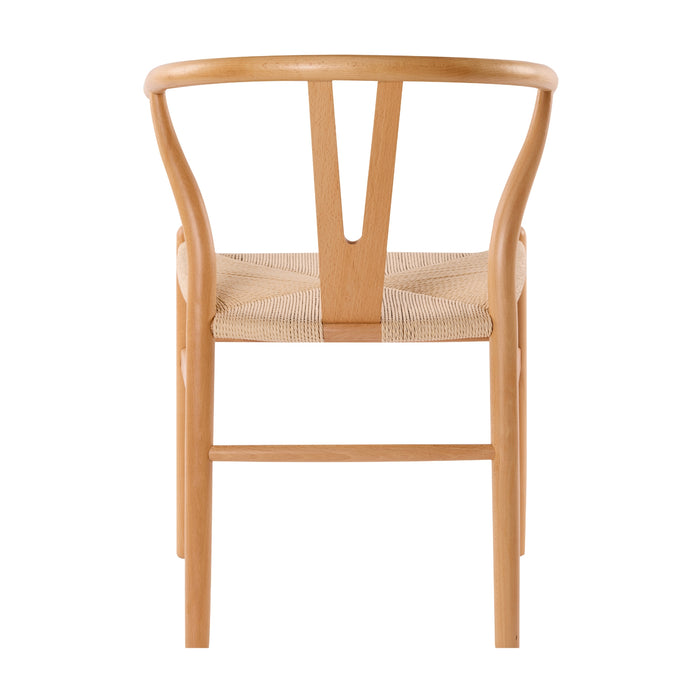Ark Wishbone 2pc Set Dining Chair Replica Hans Wenger Natural – Divano ...