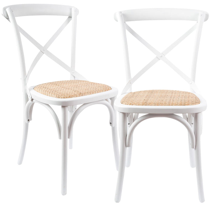 Aster 2pc Dining Chair Set White – Divano Furniture