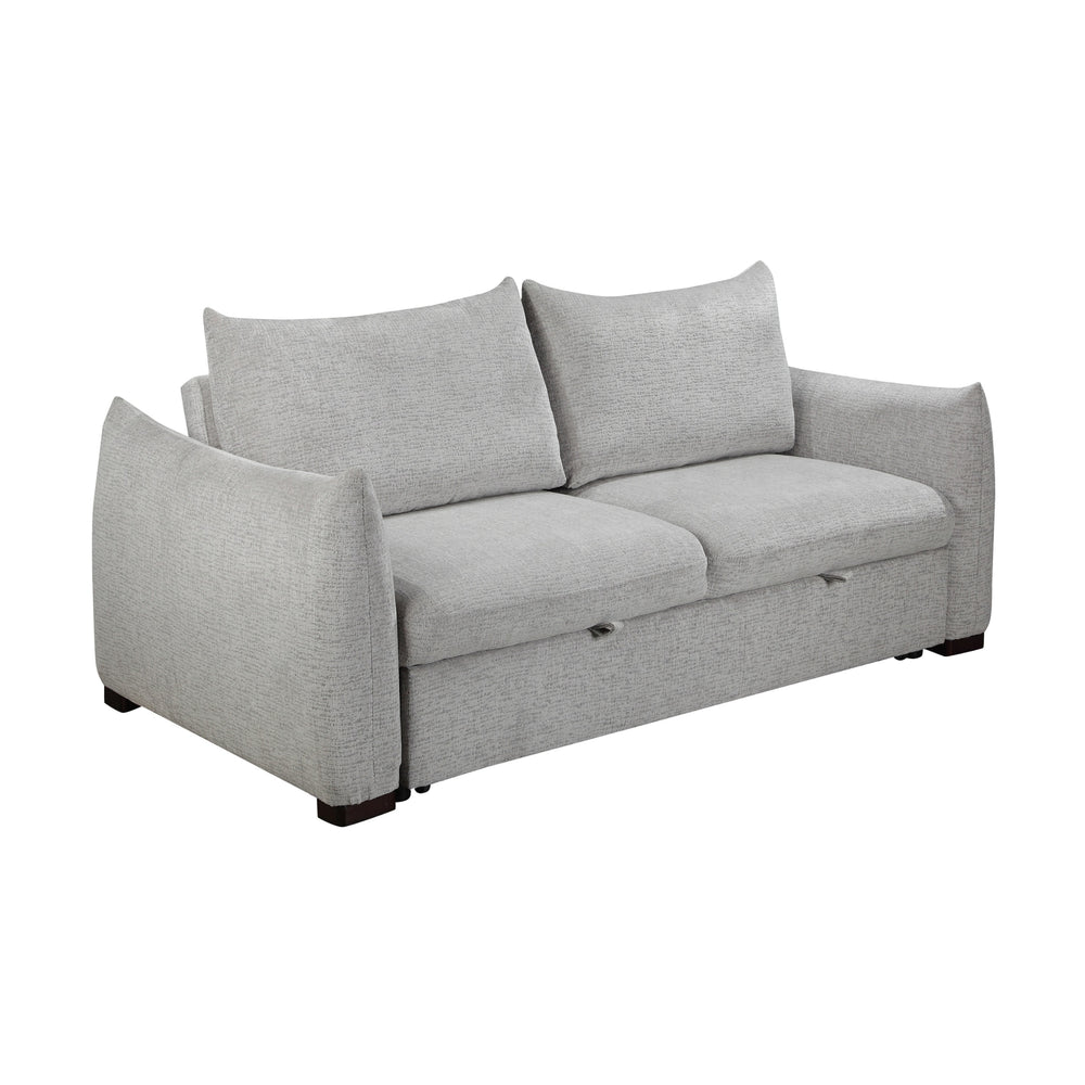 Bondie 3 Seater Fabric Sofa Pullout Bed Grey – Divano Furniture