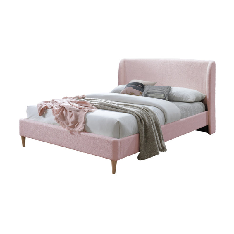 Coralbay King Single Bed Frame Pink – Divano Furniture