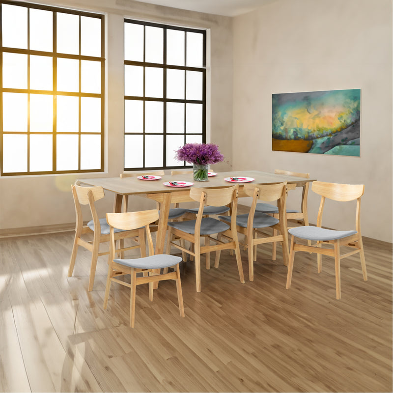 Cusco 9pc Extendable Dining Set - Natural – Divano Furniture