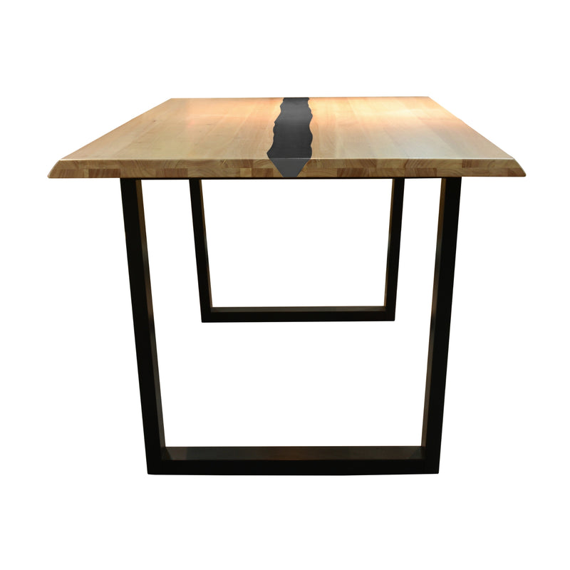 Dori 200cm Dining Table Black Natural – Divano Furniture