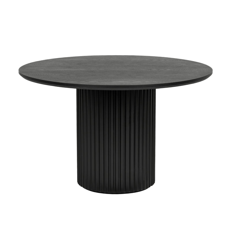 Manna 120m Round Dining Table Black – Divano Furniture