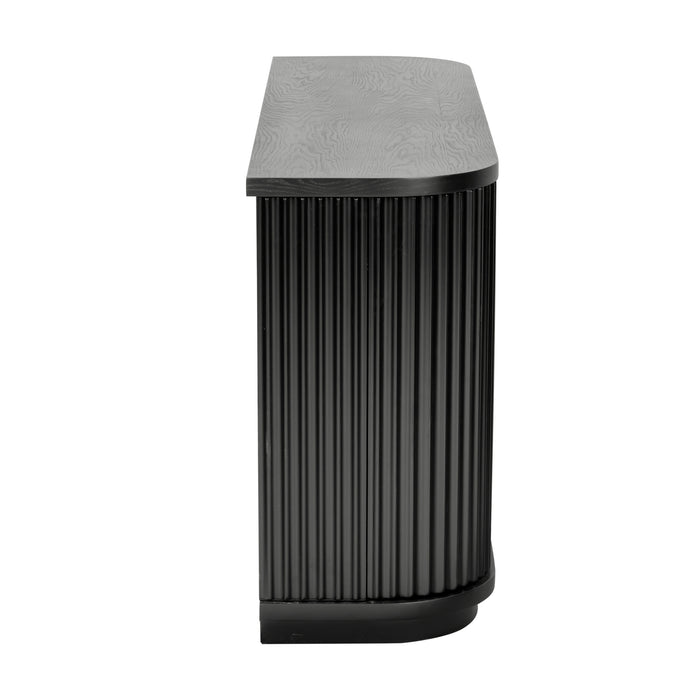Manna 160cm Venner Top Buffet Storage Cabinet Black – Divano Furniture