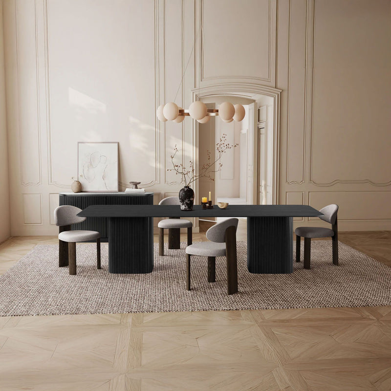 Elbasan 200cm Dining Table Black – Divano Furniture
