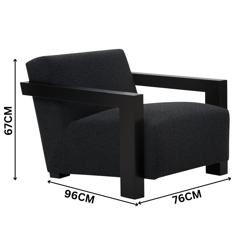 Lebron Armchair Black – Divano Furniture