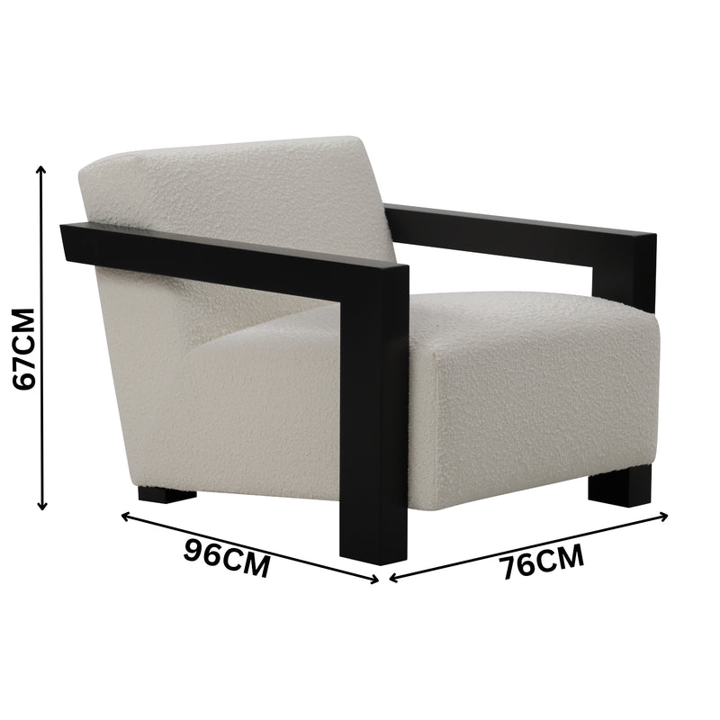 Lebron Armchair Ivory – Divano Furniture