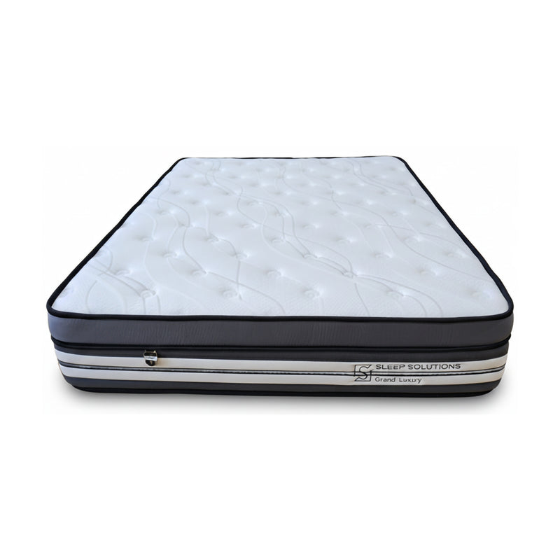 Grand Luxury Mattress Medium Euro Top 5 Zone Pocket Spring Cooling Gel ...