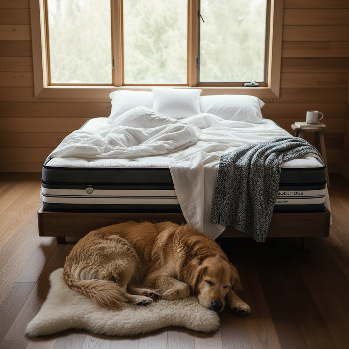 Grand Luxury Mattress Medium Euro Top 5 Zone Pocket Spring Cooling Gel ...