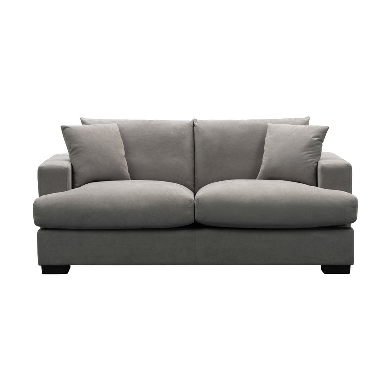 Hecate 2 Seater Fabric Sofa Lounge Light Grey – Divano Furniture