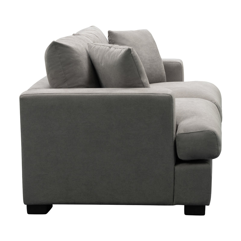 Hecate 2 Seater Fabric Sofa Lounge Light Grey – Divano Furniture