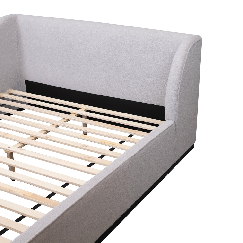 Jamar Fabric Bed Frame Grey – Divano Furniture