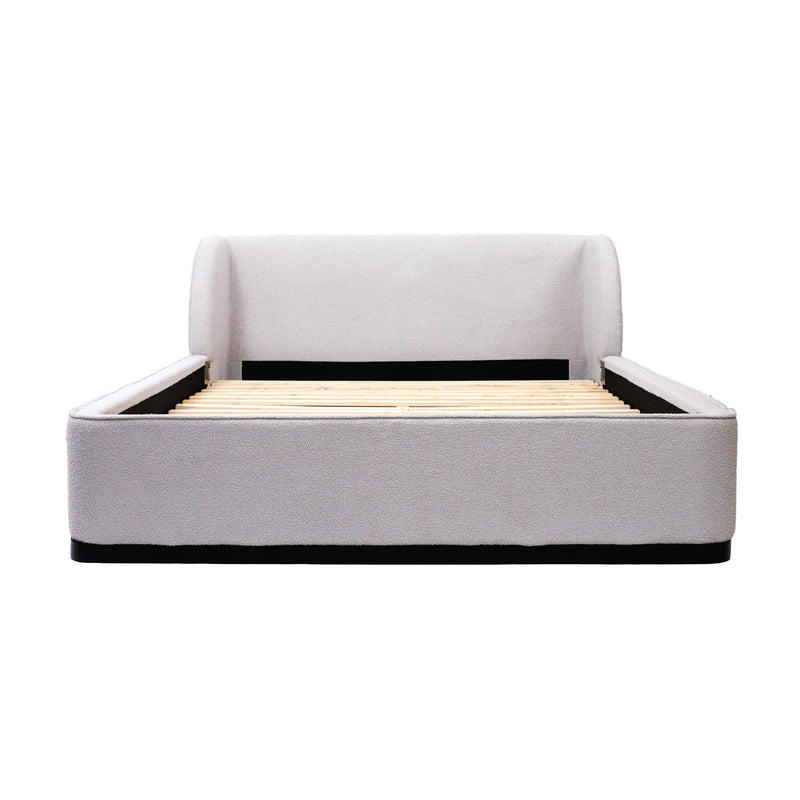 Jamar Fabric Bed Frame Grey – Divano Furniture