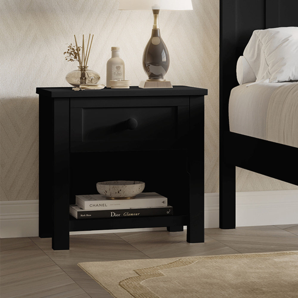 Jessica Bedside Table Black – Divano Furniture