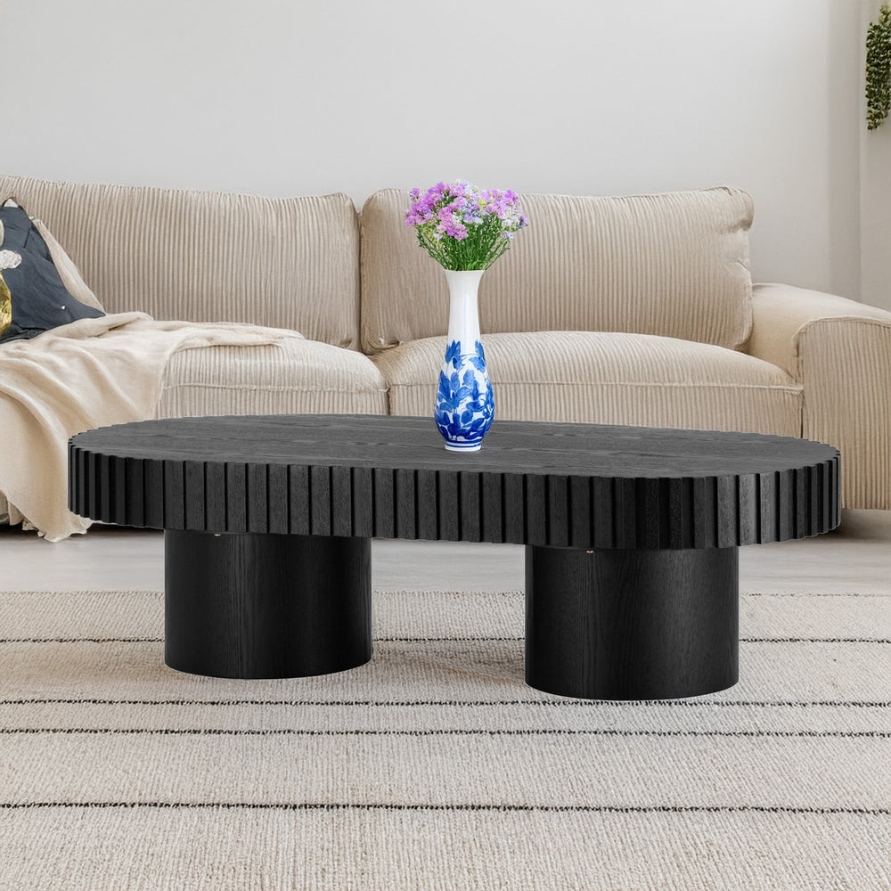 Quintin 140cm Coffee Table Black – Divano Furniture