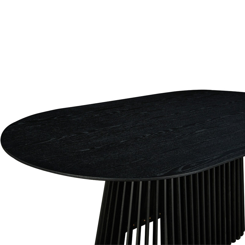 Ravenwood Casablanca 200cm Oval Dining Table Black – Divano Furniture