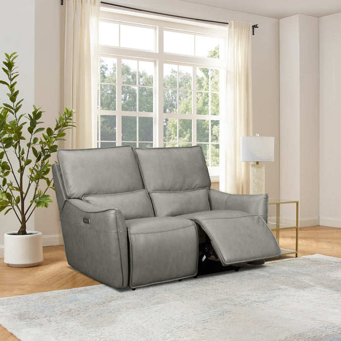 Simon 2 Seater Electric Powered Recliner Sofa Lounge Grey – Divano ...