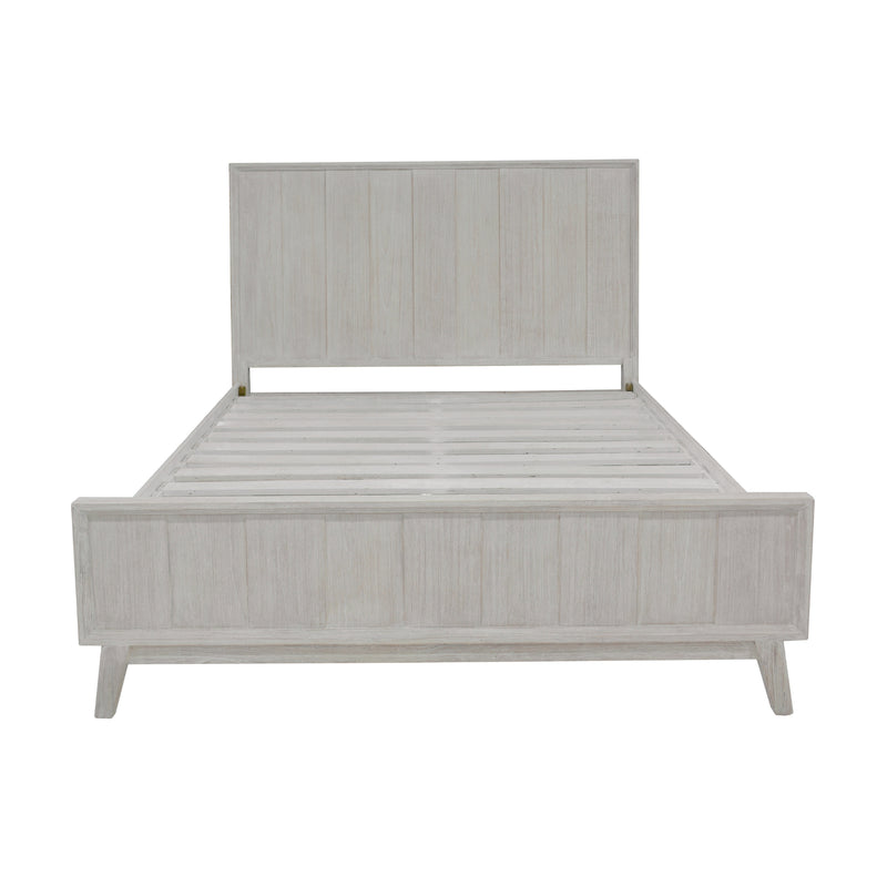 The Croft Queen Bed Frame Acacia Timber Frame White Washed – Divano ...