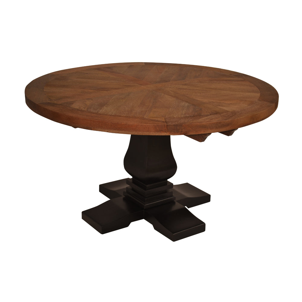 Valeria 135cm Round Dining Table Black Oak – Divano Furniture