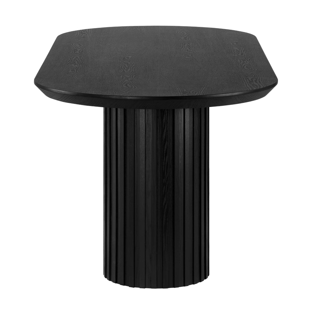 Vanessa 220cm Oval Dining Table Black – Divano Furniture