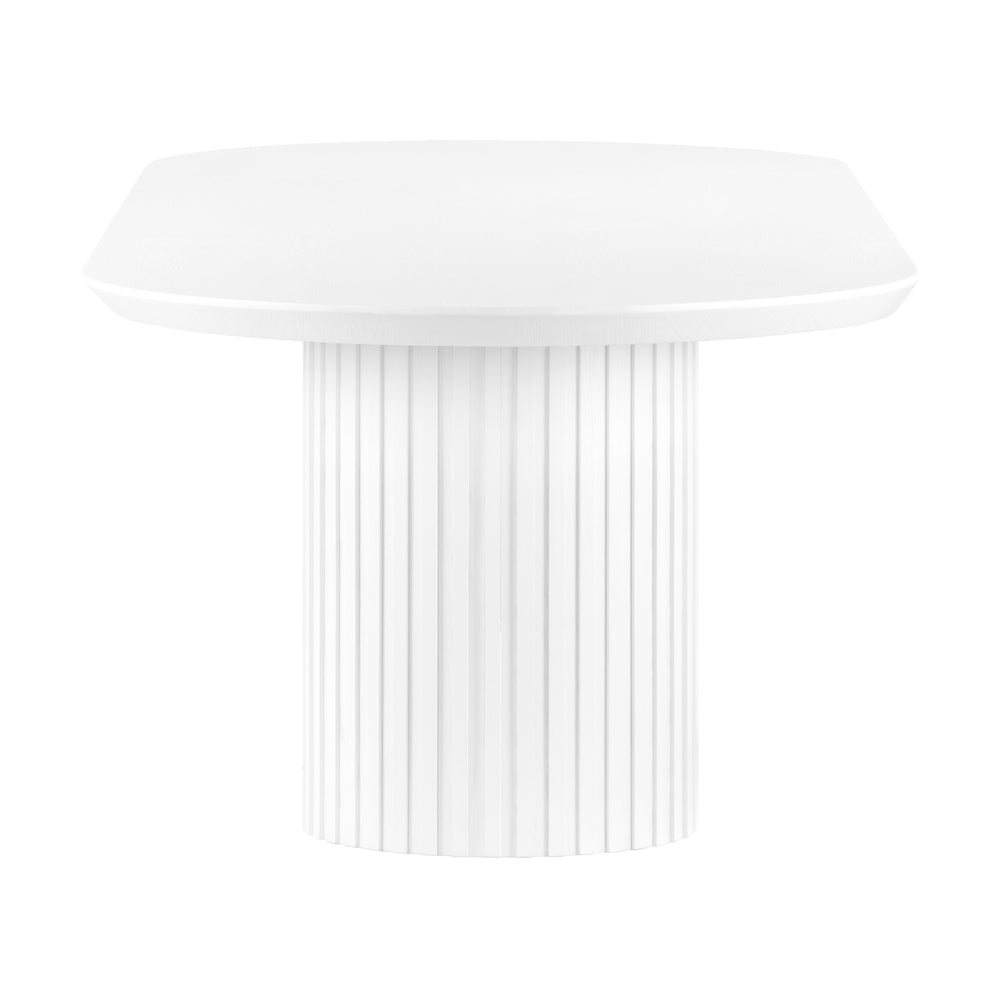 Vanessa Marty 220cm Oval Dining Table White – Divano Furniture